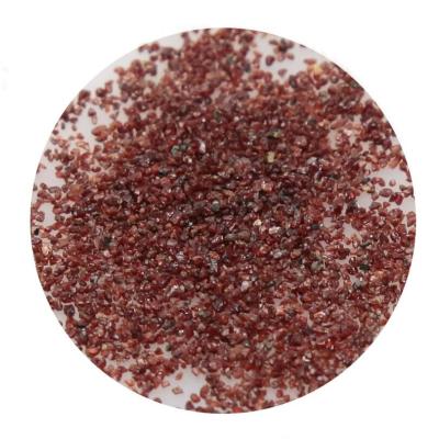 China stainless steel surface sand blasting abrasive sand Garnet sand 20-40 30-60 mesh grain garnet sand gritz for sale