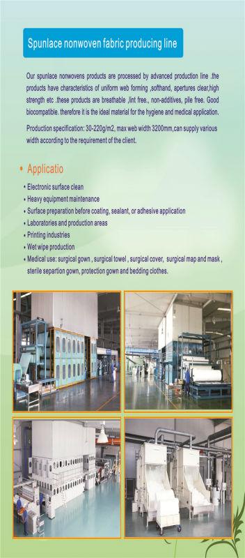 wet wipes raw material 40%viscose+60%polyester spunlace