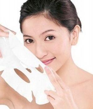 China Perlen Sie Gesichtsmaske-Blatt-nicht Gewebes-Produkte der Faser-35gsm 21*21cm zu verkaufen