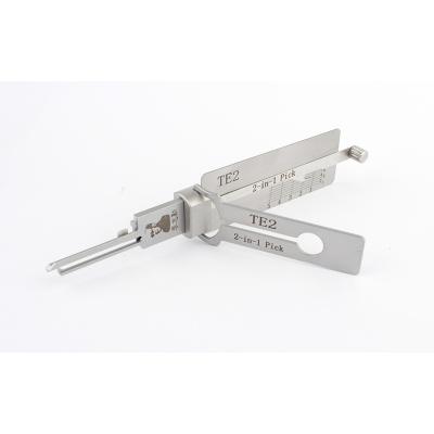 China New Arrival  Lishi Lock Picks 2 in 1 Decoder TE2 for sale