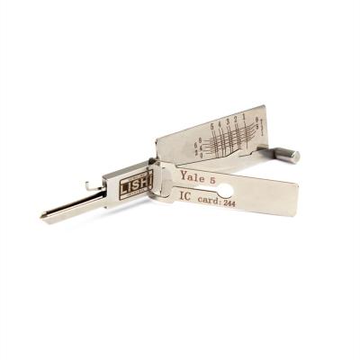 Quality New 2-in-1 LISHI Stainless Steel Silver Decoder Lock Picks Locksmith Tools for sale