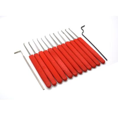China High Quality Locksmith Tools for Locksmith Lockpicking Set with Red Silicone case Locksmith Tools YS500065 for sale