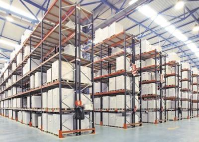 China Logistic equipment heavy duty storage double deep pallet racks for sale