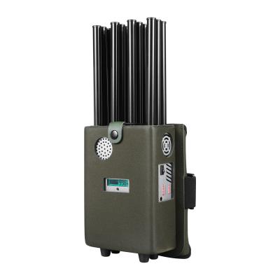 China 37W Portabe 12 Antennas  2G.3G.4G.5G Cell Phone Signal Jammer .LORA.GPS.5.2G.5.8G WIFI With High Gain 2.5dbi Antenna à venda