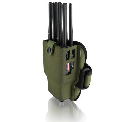 China Do jammer portátil do sinal das antenas de Hotsale 8 jammer handheld do telefone celular com versão de nylon do lojack do caso à venda