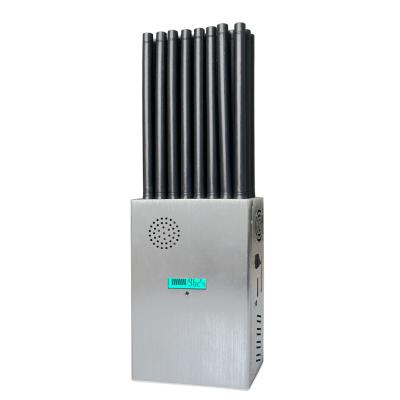 China New design 24 antennans portable signal jammer blocking WIFI 6E and mobile phone 2G, 3G, 4G, 5G, GPS, WIFI,  UHF, VHF, RF,LOJACK signals With new longer 2.5dbi gain omni antennas for sale