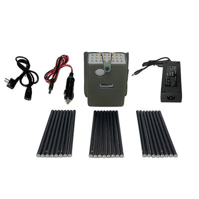 China New design 24 antennans portable signal jammer blocking WIFI 6E and mobile phone 2G, 3G, 4G, 5G, GPS, WIFI,  UHF, VHF, RF,LOJACK signals With new longer 2.5dbi gain omni antennas for sale