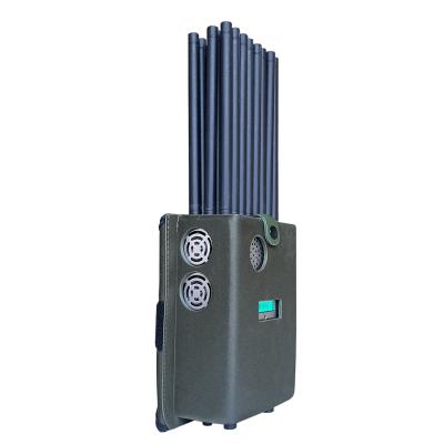China New design 24 antennans portable signal jammer blocking WIFI 6E and mobile phone 2G, 3G, 4G, 5G, GPS, WIFI,  UHF, VHF, RF,LOJACK signals With new longer 2.5dbi gain omni antennas for sale