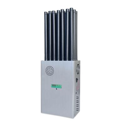 China New design 21 antennans portable signal jammer blocking WIFI 6E and mobile phone 2G, 3G, 4G, 5G and GPS, WIFI,  UHF, VHF, RF,LOJACK signals with new longer 2.5dbi gain omni antennas for sale