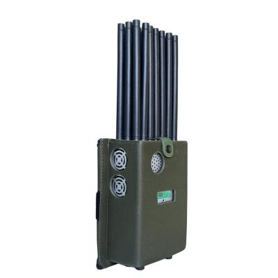 China New design 21 antennans portable signal jammer blocking WIFI 6E and mobile phone 2G, 3G, 4G, 5G and GPS, WIFI,  UHF, VHF, RF,LOJACK signals with new longer 2.5dbi gain omni antennas for sale