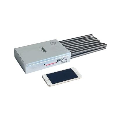 Китай 18 антенн портативный сигнальный джаммер, блокирующий WIFI 6E и мобильные телефоны 2G, 3G, 4G, 5G и GPSL1, GPSL2-L5, GPSL3-L4, 2.4GWIFI, 5.2GWIFI, 5.8GWIFI, UHF, RF, Lojack сигналы с 2.5dbi антеннами. продается