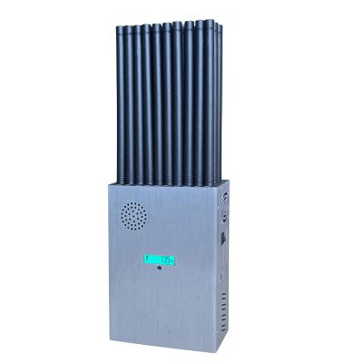 China 31 channels worldwide cellphone used portable signal jammer blocks all 2G 3G 4G 5G signals across the world, and WIFI7E RF GPS FM Radio etc,. with new high gain 2.5dbi antennas for sale