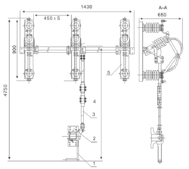 RH-B - 33KV  Series High Voltage Isolating Switch  11-33KV switches disconnector