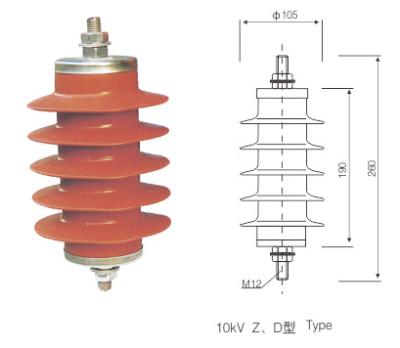 China 11kv 15 Kv 33kv Metal Oxide Surge Arrester Rod High Voltage In Substation for sale