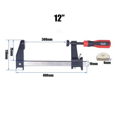 China American 12-inch F-type Clamp with a Maximum Clamping Length of 31cm for Wood Processing for sale