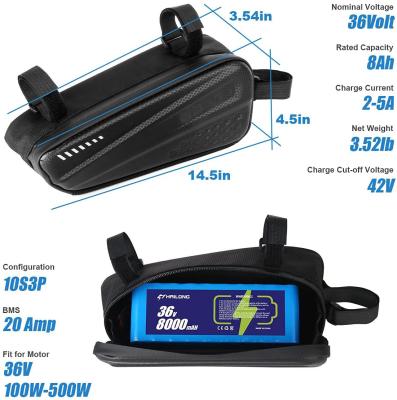 Chine Batterie au lithium imperméable de scooter 36V 12Ah/batterie d'ion de lithium de 8AH 48V 10ah à vendre