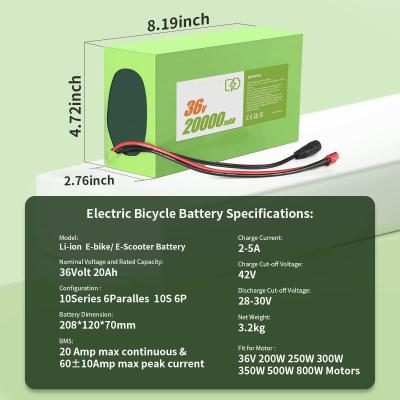 Cina Batteria al litio ricaricabile per veicoli per aspirapolvere in PVC 7,7 kg 36 V 8 Ah in vendita