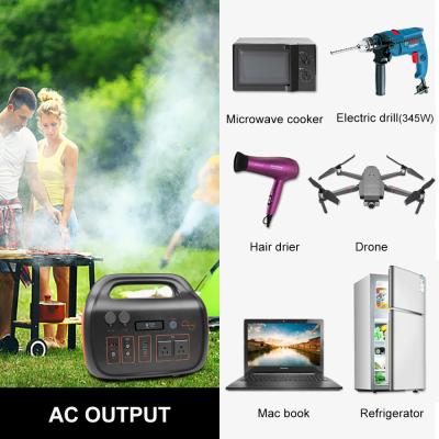 Cina 3.7V 500wh Generatore elettrico portatile Solar 18650 Batteria al litio Power Station in vendita