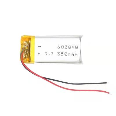 中国 3.7v 500mAh 李リチウム ポリマー電池 0.35A ワイヤーと再充電不能 販売のため