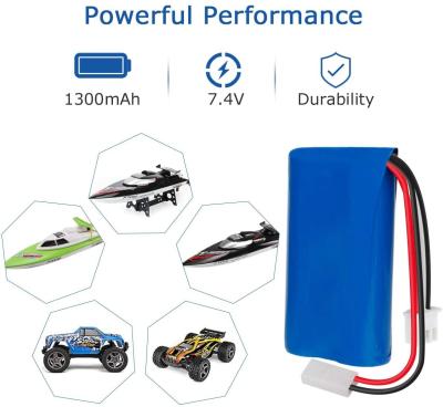 Cina Batteria al litio leggera da 7,4 V 1300 mAh con telecomando per auto NCM in vendita