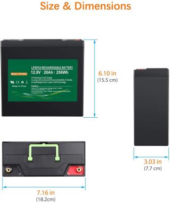 中国 AGM リン酸リチウム電池ディープ サイクル LiFePO4 鉛蓄電池の交換 販売のため