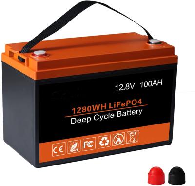 Cina accumulatore a energia solare 12.8V 100A batteria 1.2kg 12v 100ah LiFePO4 in vendita