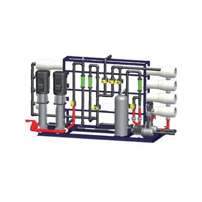 Cina Protezione 1.55KW di flusso 0.5m3/H IP54 dell'entrata attrezzatura di trattamento dell'acqua di mare del RO da 1 tonnellata in vendita