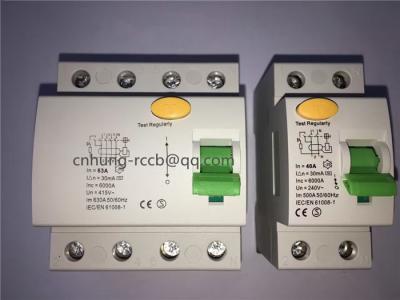 China C60 RCCB low voltage Residual current circuit breaker for sale