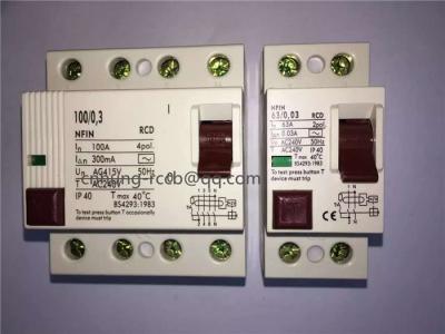 China NFIN rcd residual current circuit breaker for sale