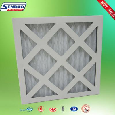 Cina Filtri dell'aria del pannello pieghettati struttura del cartone di G3 pre per il sistema di ventilazione in vendita