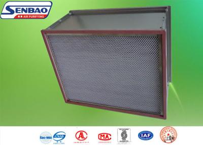 中国 空気処理システムのための H13/H14 ステンレス鋼高温 HEPA のフィルター 販売のため