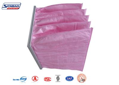 Cina Multi ventilazione di efficienza attivata di medium secondario della fibra sintetica di filtro dell'aria del carbonio della tasca F7 aria in vendita