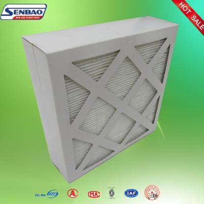 China Ventilation System Pleated Panel Air Filters Cardboard Frame Medium Efficiency for sale