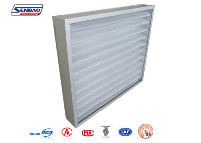 China Eficacia primaria plisada marco de aluminio de G3 G4 del reemplazo del filtro de aire del panel del sistema de la HVAC en venta