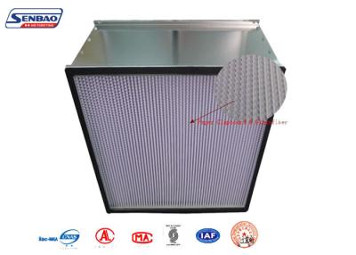Cina Filtro dell'aria galvanizzato eliminabile di alta efficienza della struttura d'acciaio con i media della vetroresina di alta tensione in vendita