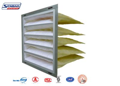 Cina Filtro dell'aria galvanizzato su misura della tasca della struttura per l'industriale del sistema di ventilazione in vendita