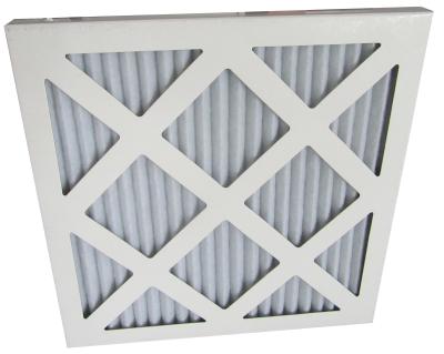 China Filtros de aire plisados marco del hogar del panel de la cartulina pre con la fibra sintética en venta
