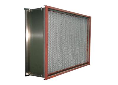 中国 ガラス繊維媒体の深くプリーツをつけられた高温 Hepa フィルター HVAC システム 販売のため