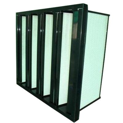 China ABS Plastic Frame V Bank Air Filter Ventilation System Rigid Customized for sale