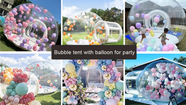 inflatable tent with balloons