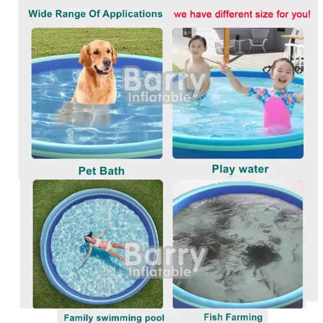 Large Size Portable Foldable Swimming Pool Pvc Drop Stitch Inflatable Above Ground Pool