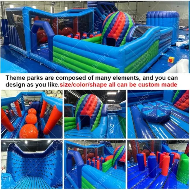 Indoor Trampoline Amusement Park Adult Bounce House Big Bounce House Playground Inflatable Theme Park