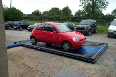 China Mobile Valeting Wash Pad Containment Systems PVC Washpad For Cleaning for sale