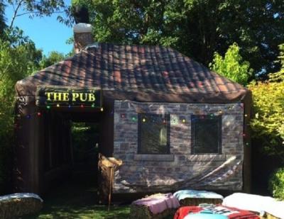 China Durable Gallery Inflatable Tent Waterproof Cube Inflatable Pub for sale