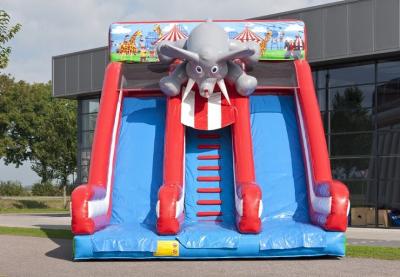 China Large Circus Commercial Inflatable Slide Elephant Infatable Dry Slide for sale