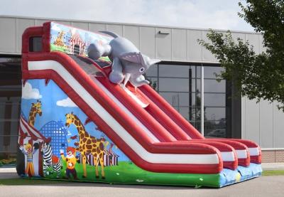 China Large Circus Commercial Inflatable Slide Elephant Infatable Dry Slide for sale