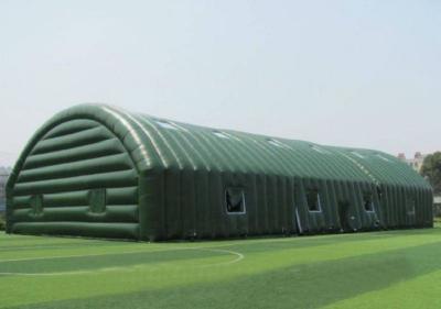China Giant Green Waterproof Outdoor Inflatable Tent Unsealed Sport PVC Tarpaulin for sale