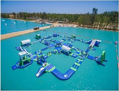 China Giant Adult Inflatable Water Park Commercial Inflatable Water Fun For Lake for sale