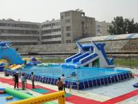 China Rectangular Metal Frame Pool for sale