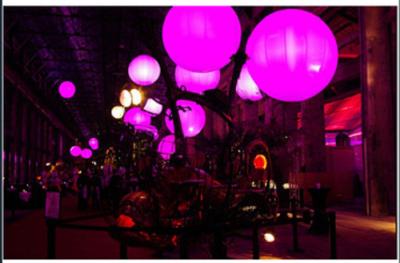 China Crystal Colorful Led Celling Light Balloon Inflatable For Commercial Event for sale